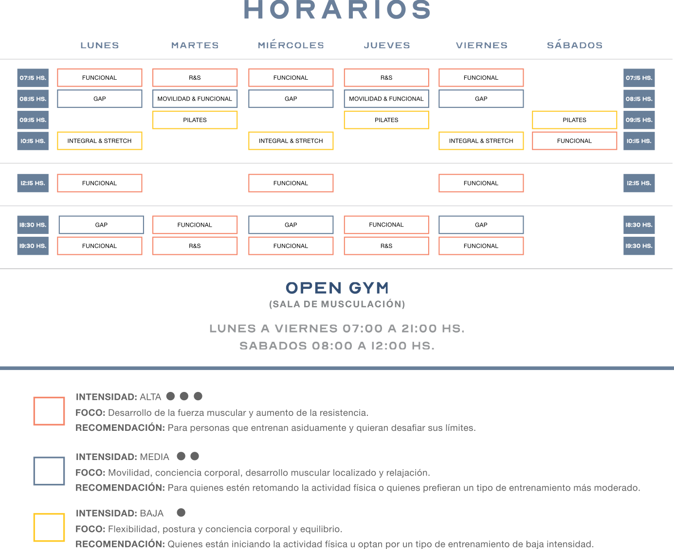 Horarios - Life Distrito M